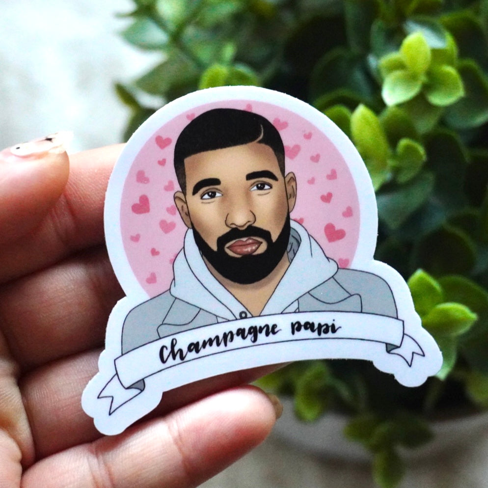 Champagne Papi Sticker – Sweetest Bee Creations