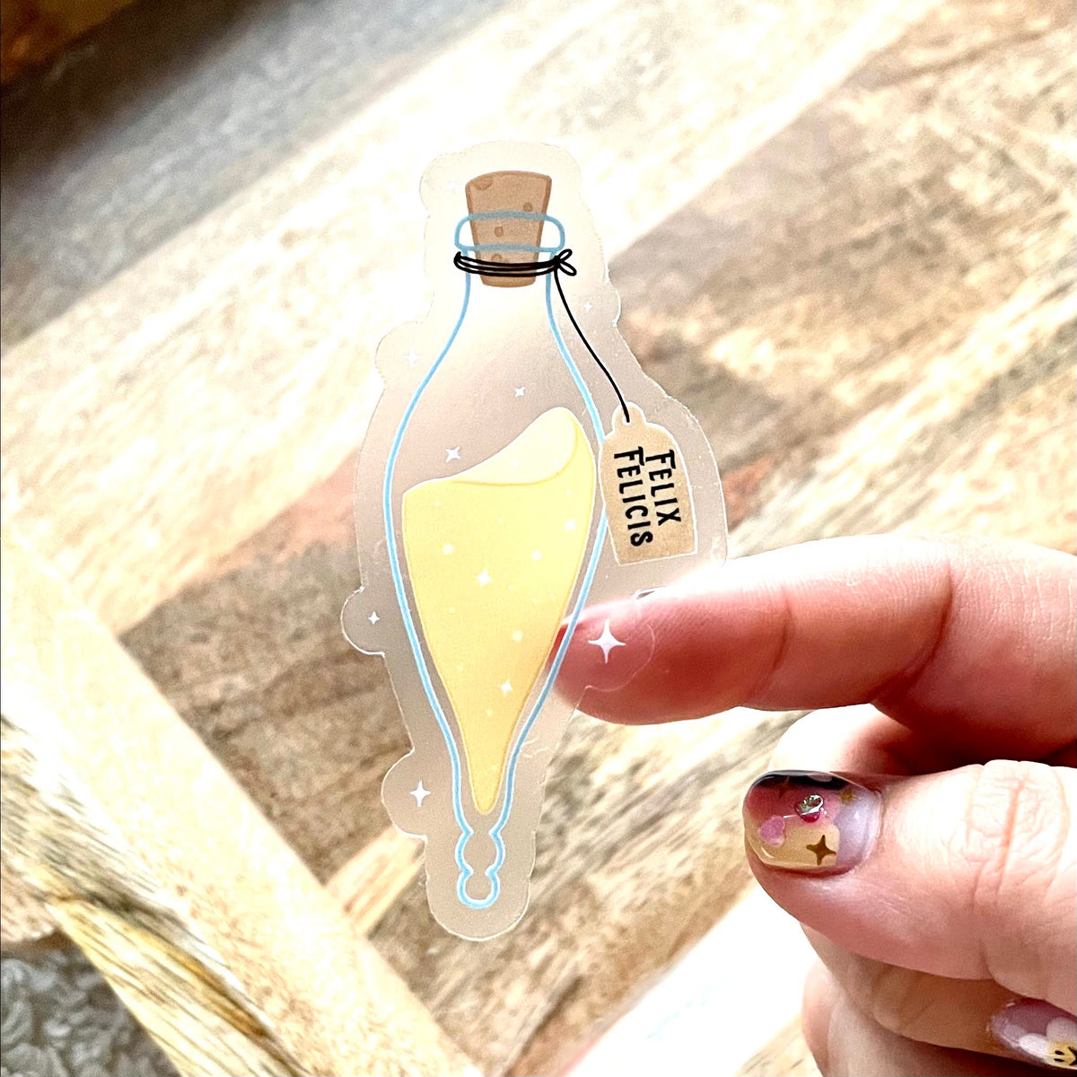 Liquid Luck Clear Sticker – Sweetest Bee Creations